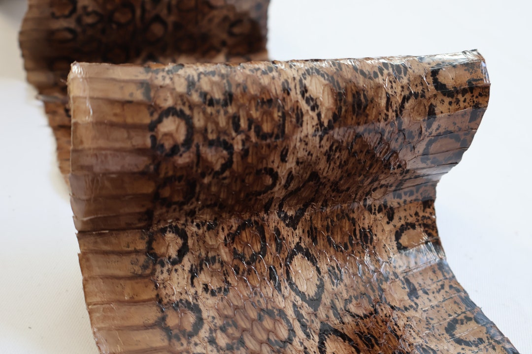 Genuine Snake Leather Real Snakeskin Leather for Crafts, Thin and ...