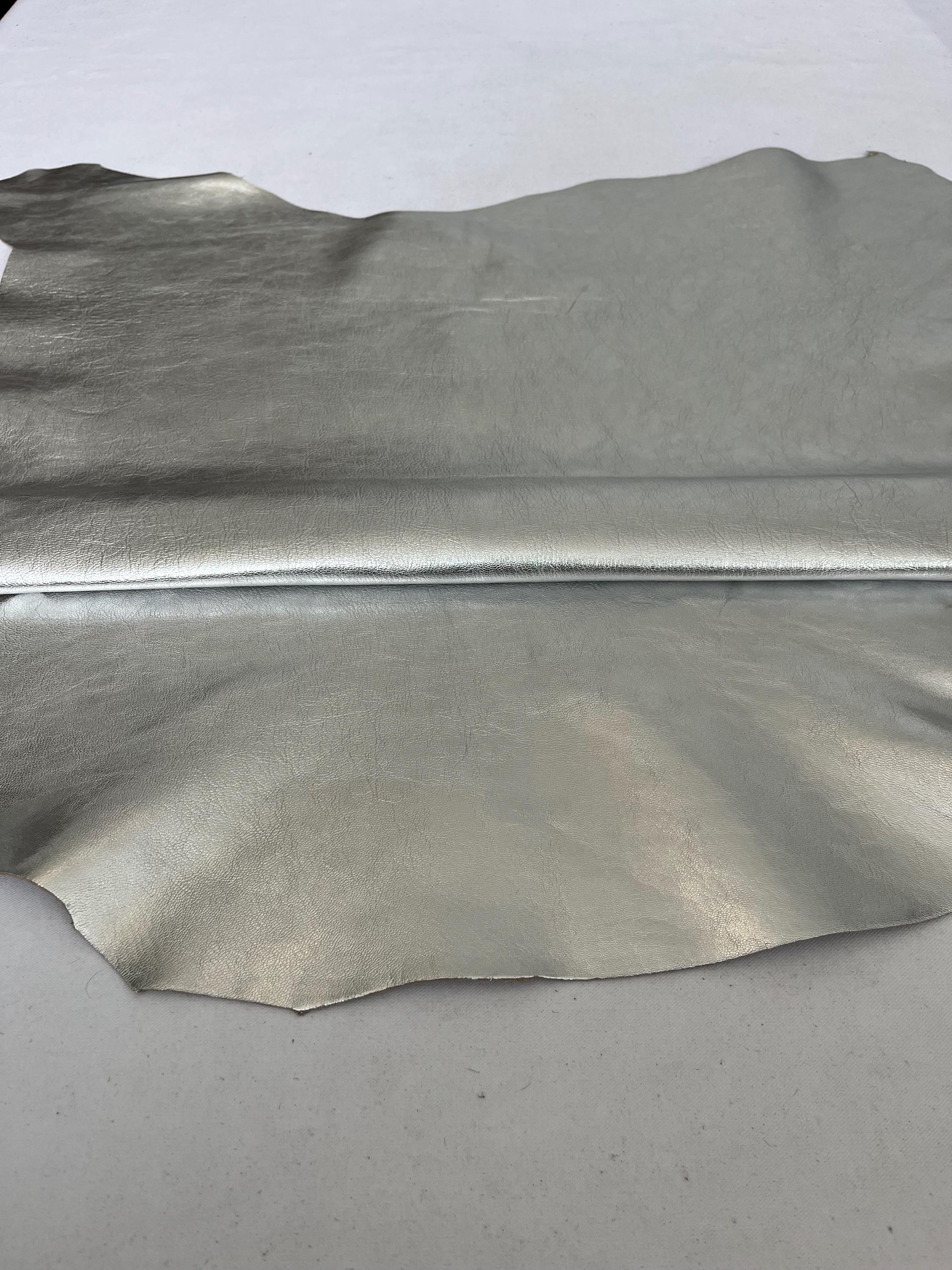 Metallic Goat Leather for Crafts: Soft and Thick Goatskin Hide (0.9mm 2 ...