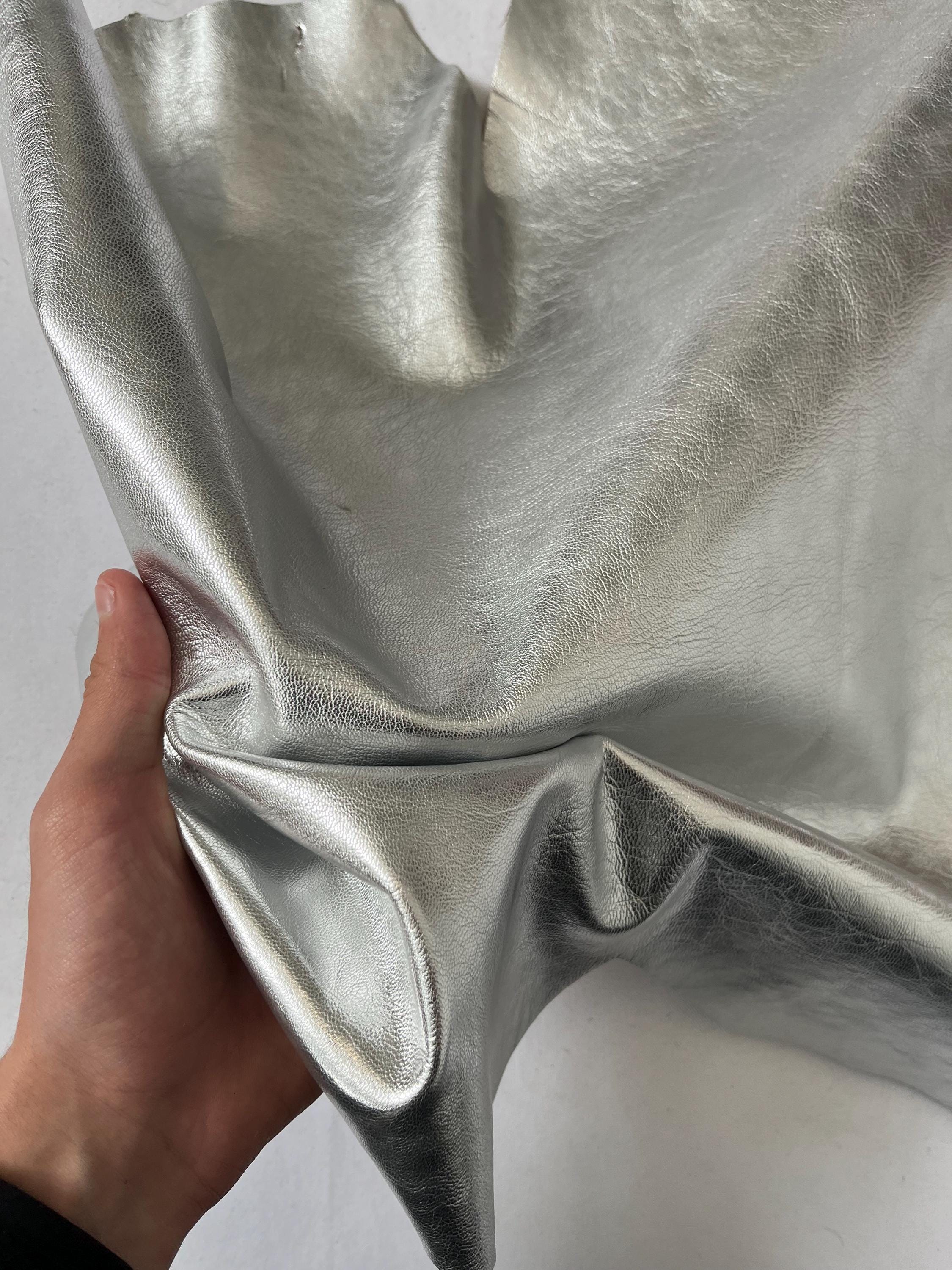 Metallic Goat Leather for Crafts: Soft and Thick Goatskin Hide (0.9mm 2 ...