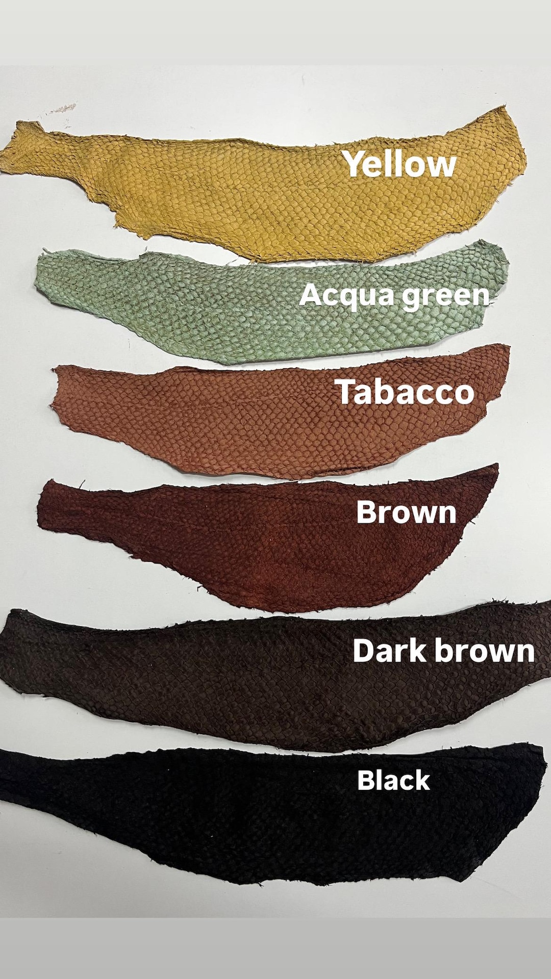 Genuine Fish Leather Hide, Perch Fish Skin, Exotic Leather for Crafts ...