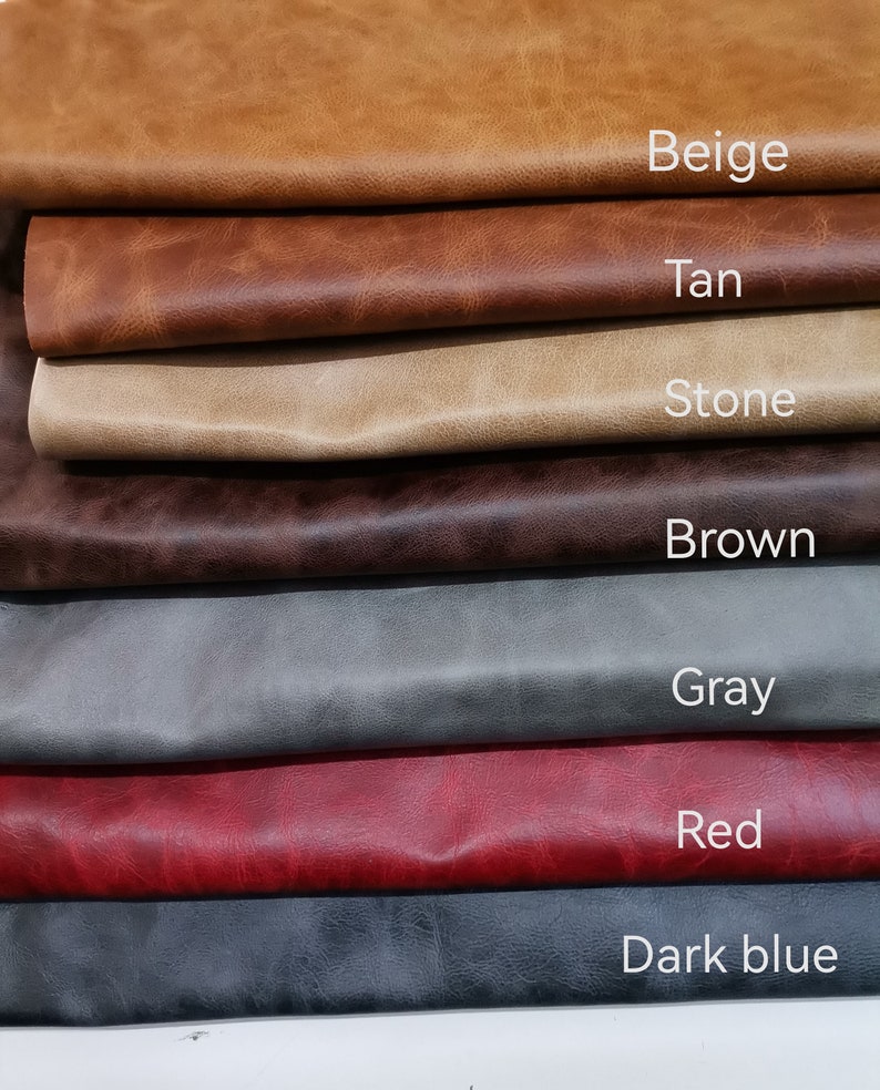 Cow Upholstery Leather, Cowhide for Sofas Antique Effect 1,3mm (3,5 Oz ...