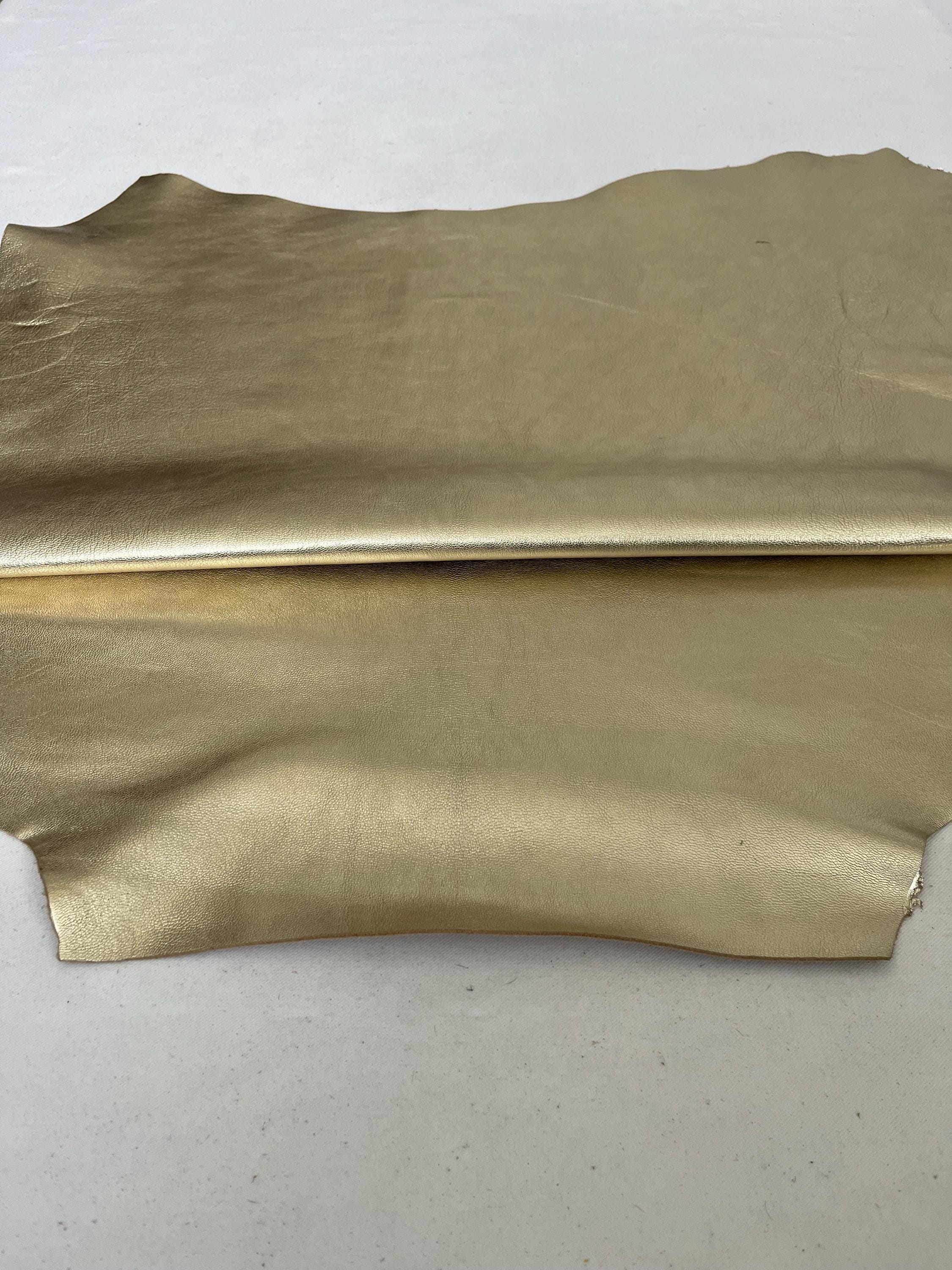 Metallic Goat Leather for Crafts: Soft and Thick Goatskin Hide (0.9mm 2 ...