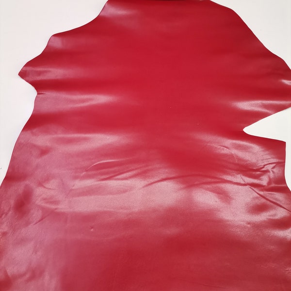 Red Leather Goat Skin - Etsy UK