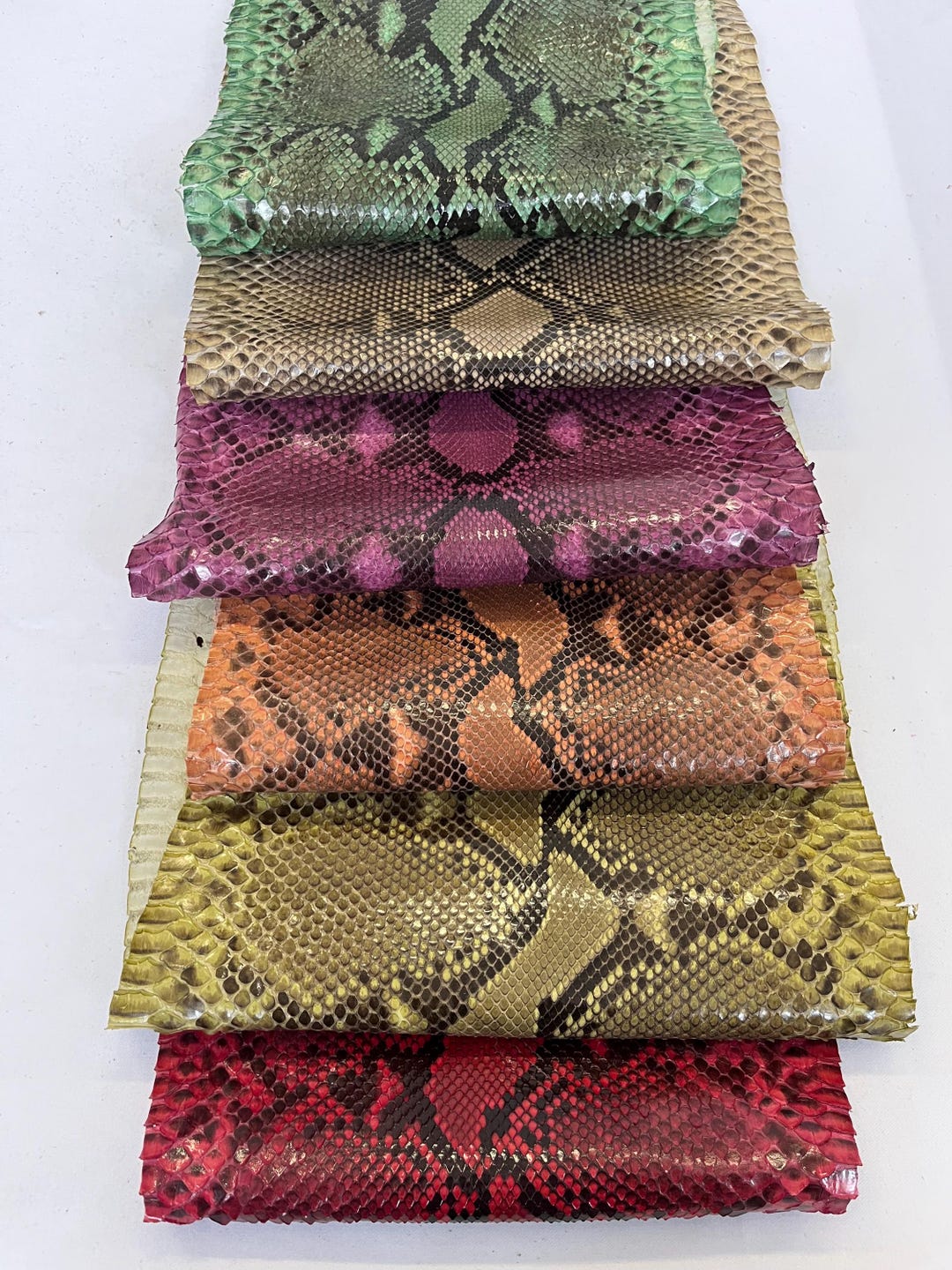 Real Snake Leather, Genuine Snakeskin Hides, Long and Wide Python ...