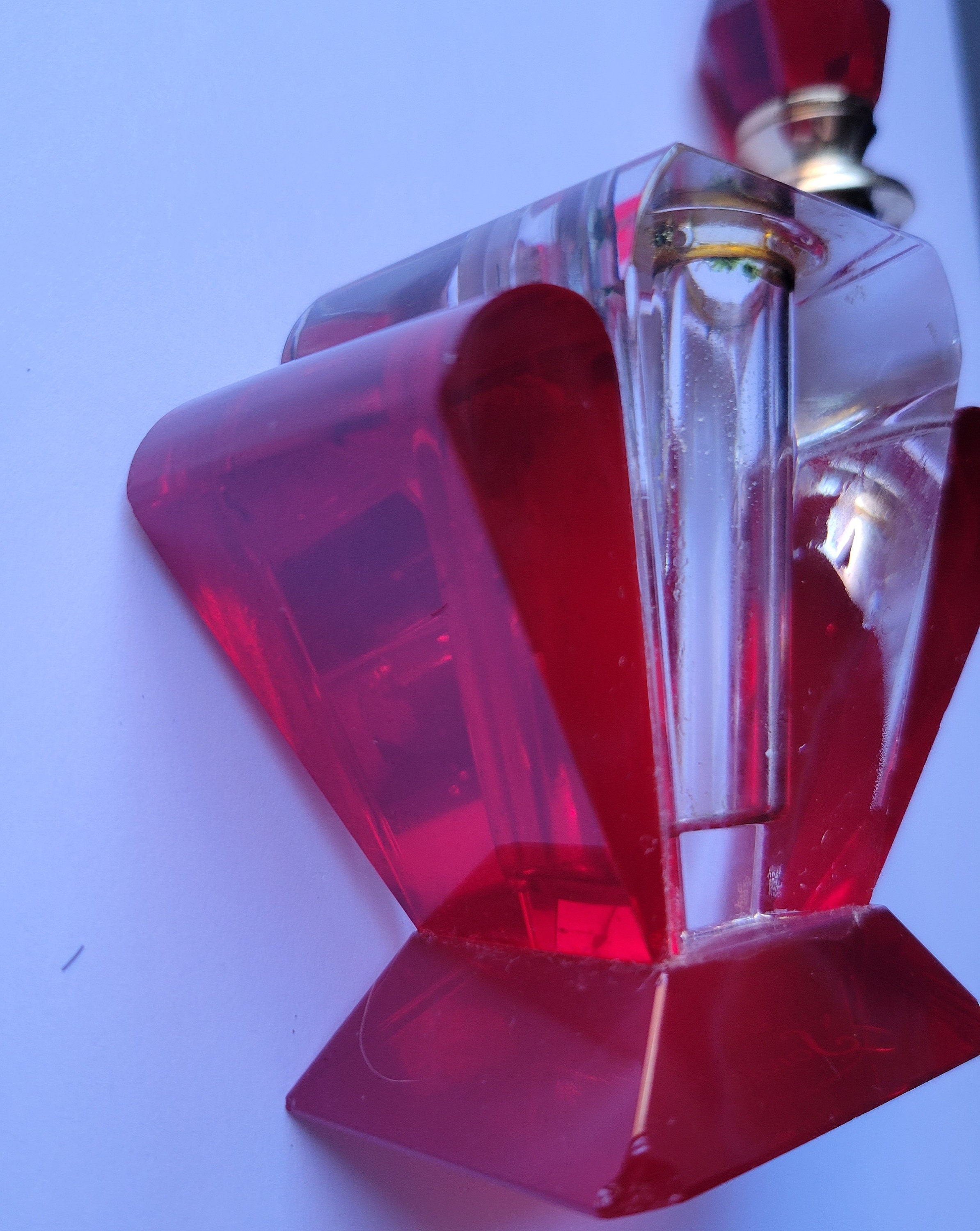 Sorelle, Ruby Red, Crystal, Refillable Perfume Bottle, Fancy, Ornate ...