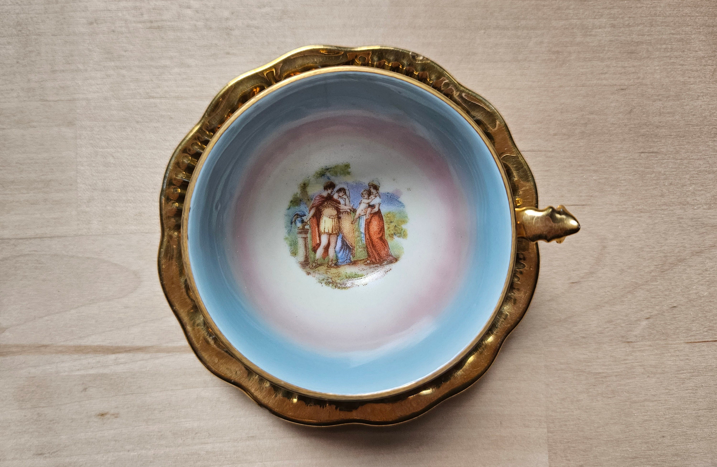 Vintage DP Porcelain Mini Tea Cup & Saucer Vintage Tea - Etsy