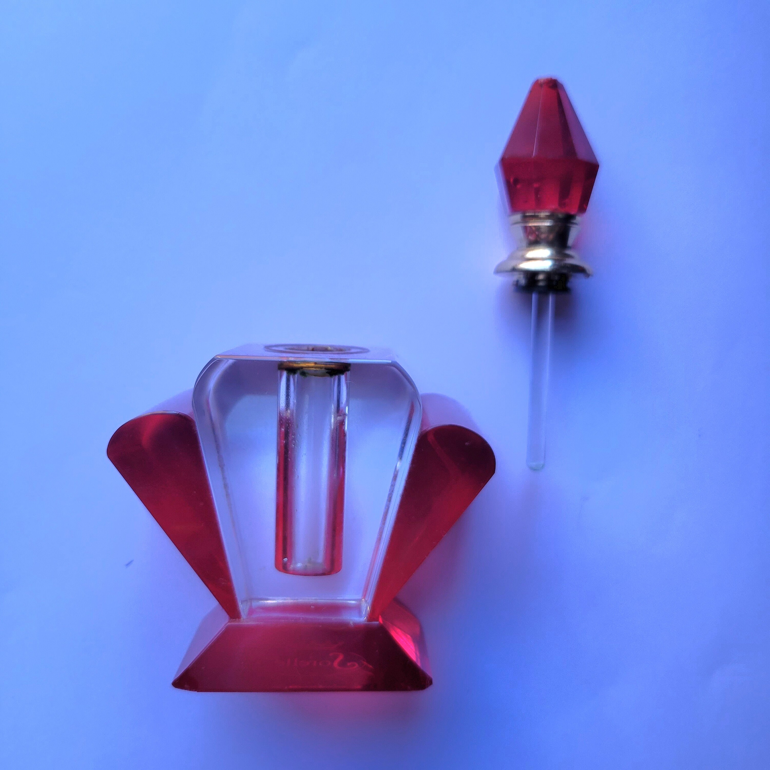 Sorelle, Ruby Red, Crystal, Refillable Perfume Bottle, Fancy, Ornate ...