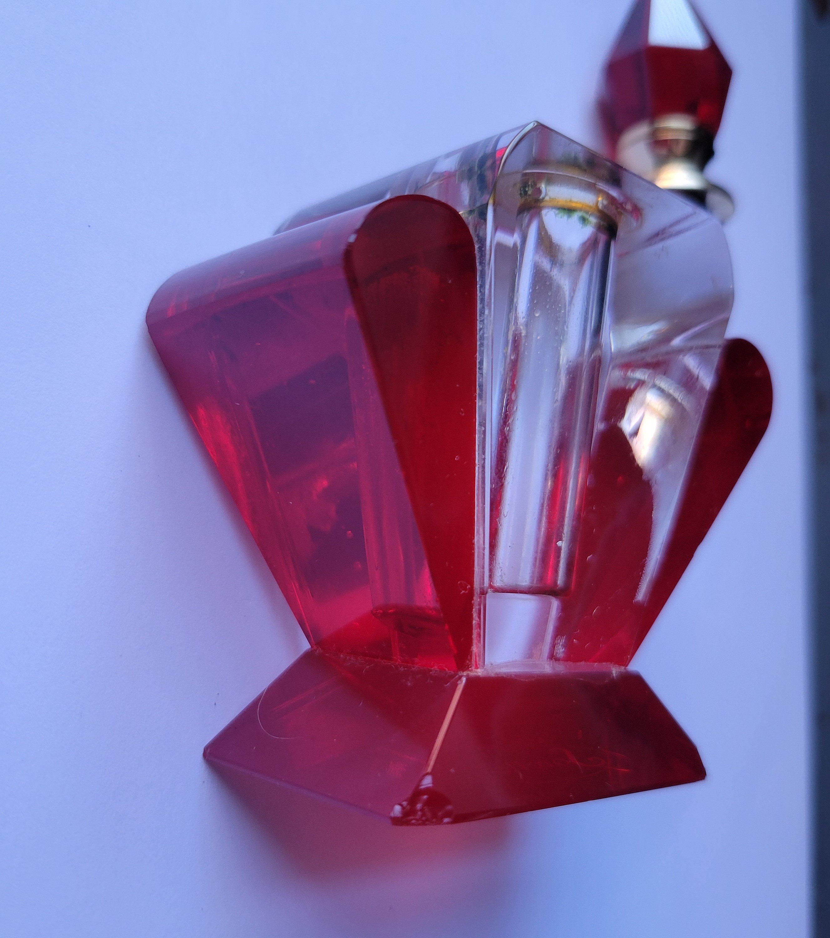 Sorelle, Ruby Red, Crystal, Refillable Perfume Bottle, Fancy, Ornate ...