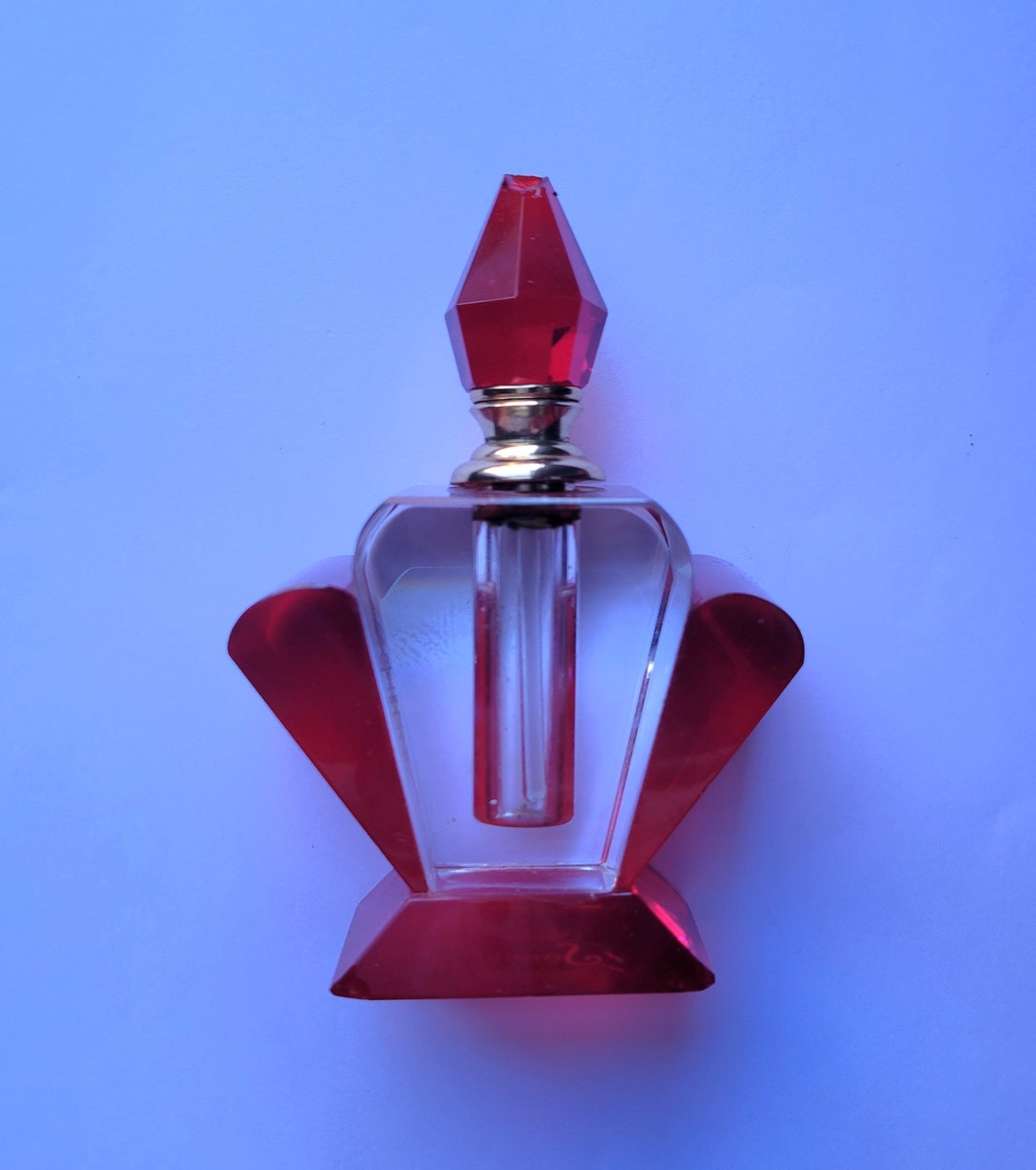 Sorelle, Ruby Red, Crystal, Refillable Perfume Bottle, Fancy, Ornate ...
