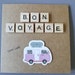 Handcrafted Scrabble Bon Voyage Card Handmade Card Goodbye Bye - Etsy