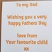 Dad Scrabble Card Fathers Day Card Daddy Card Fathers Day - Etsy