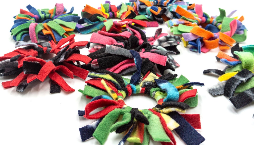 Handmade Fleece Ring Kitten Toy, Gift for Cat Lover, Gift for Cat Owner ...