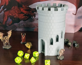 Modular Fantasy Tower Stone Medieval Building 28mm Tabletop Terrain ...