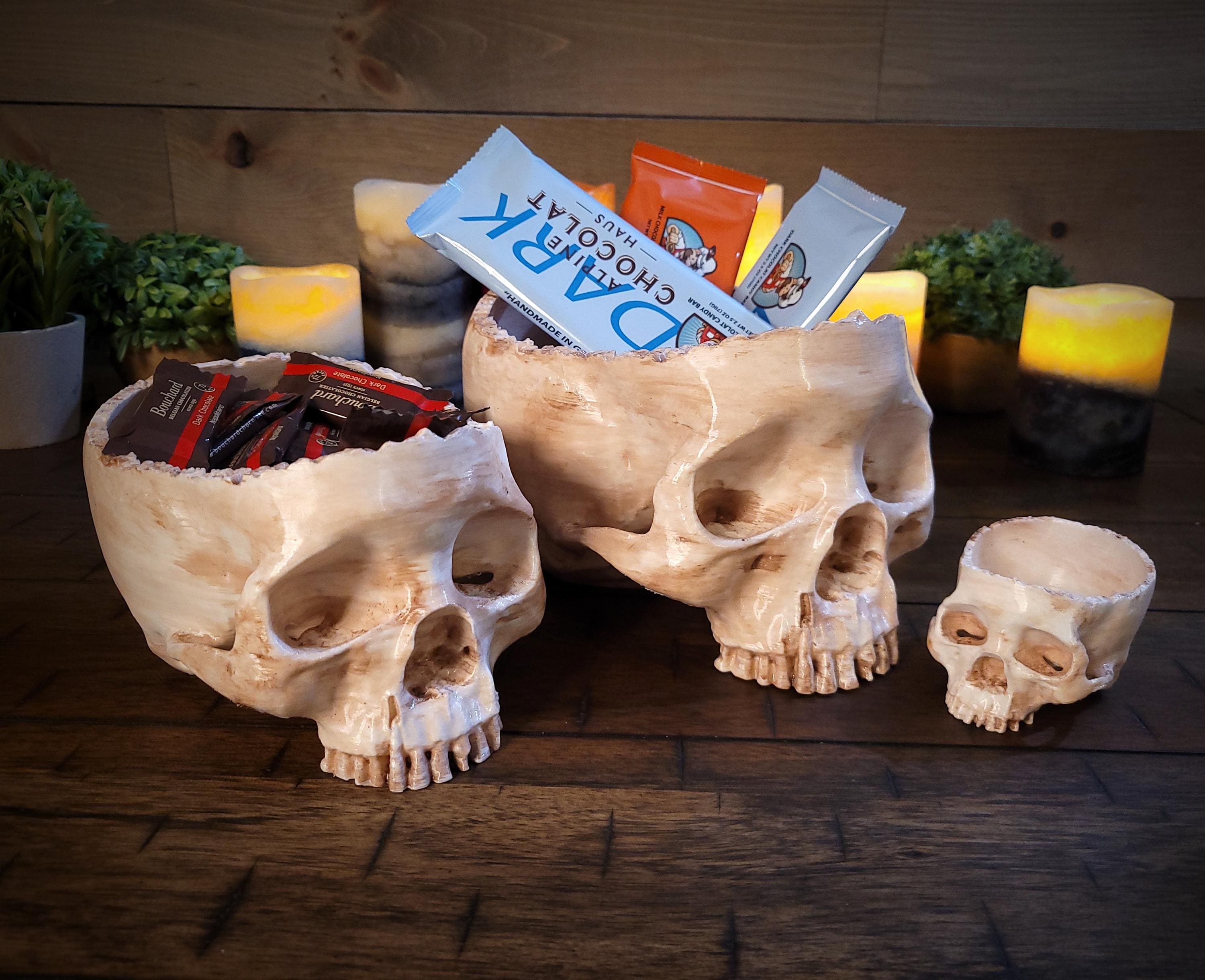 Cranium Container Spooky Skull Bowl - Etsy