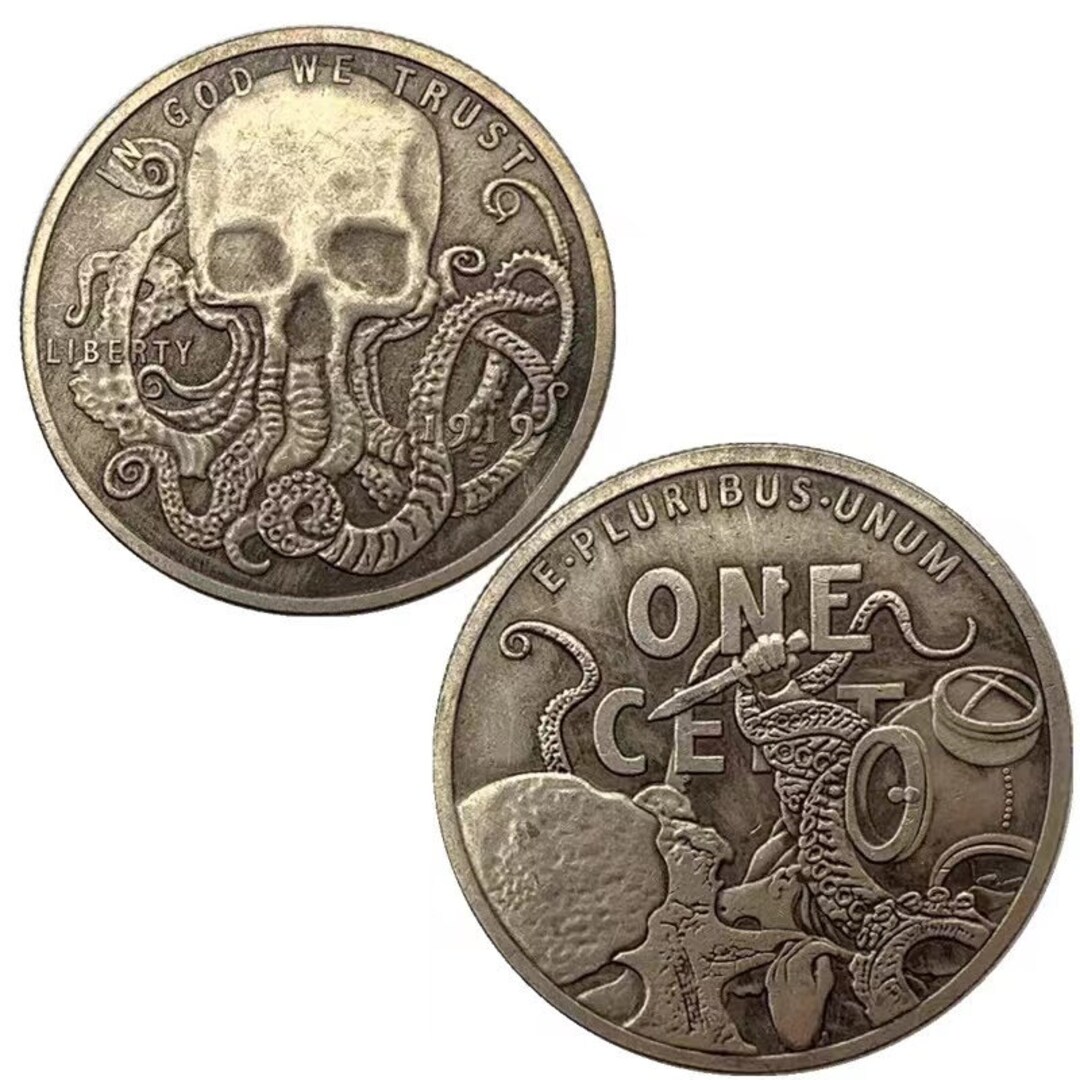 Cthulhu Hobo Coin One Dollar Replica - Etsy