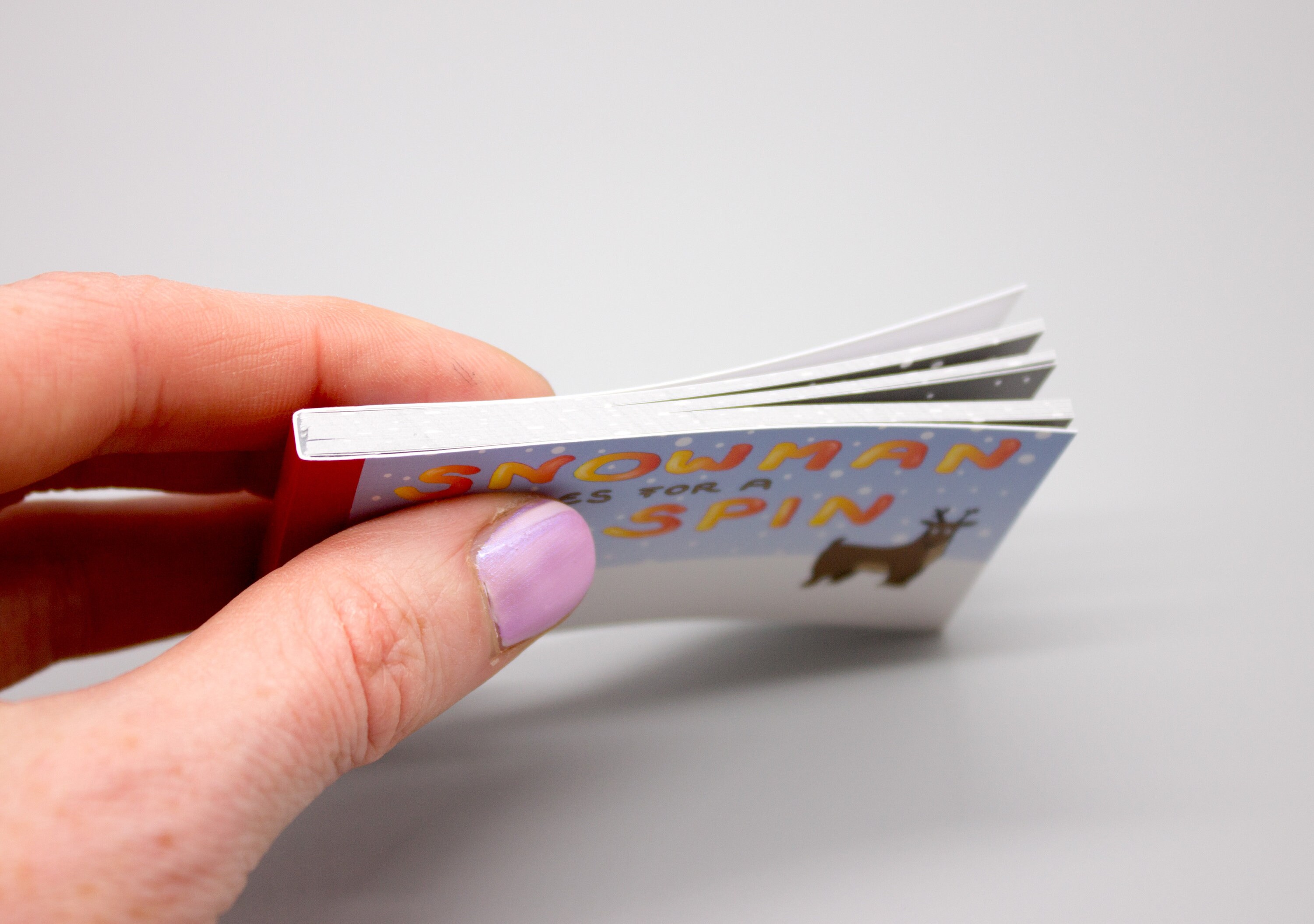 Flip Book Snowman Goes for a Spin - Etsy