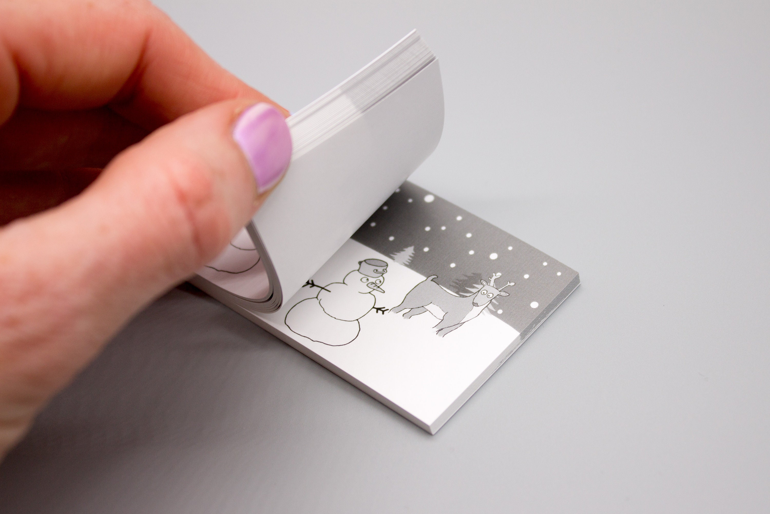 Flip Book Snowman Goes for a Spin - Etsy