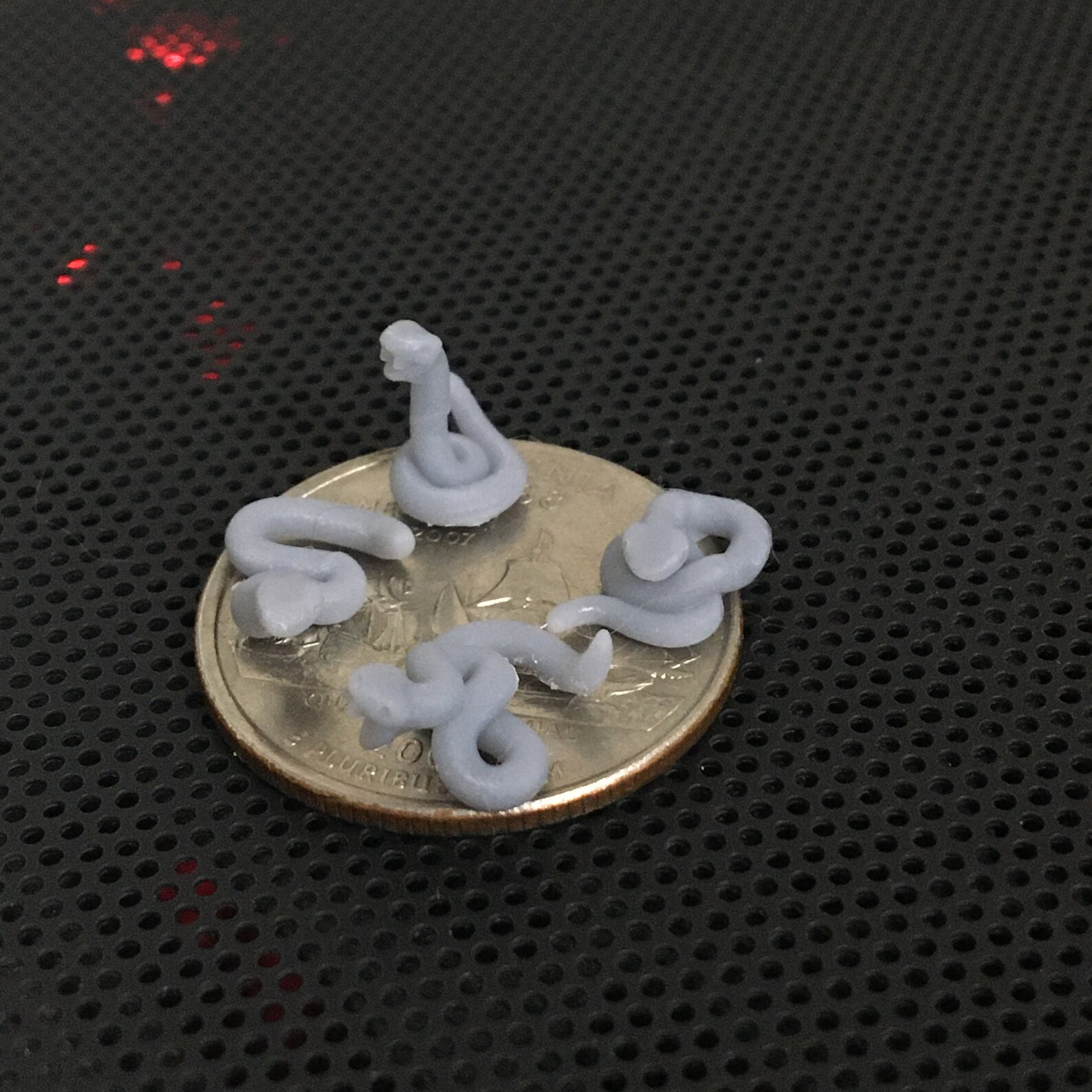 Miniature RPG Snakes 28mm Scale Unpainted | Etsy