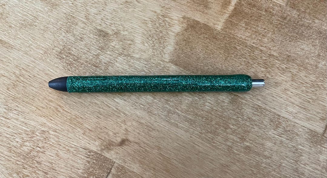 Emerald Glitter Epoxy Pen - Etsy