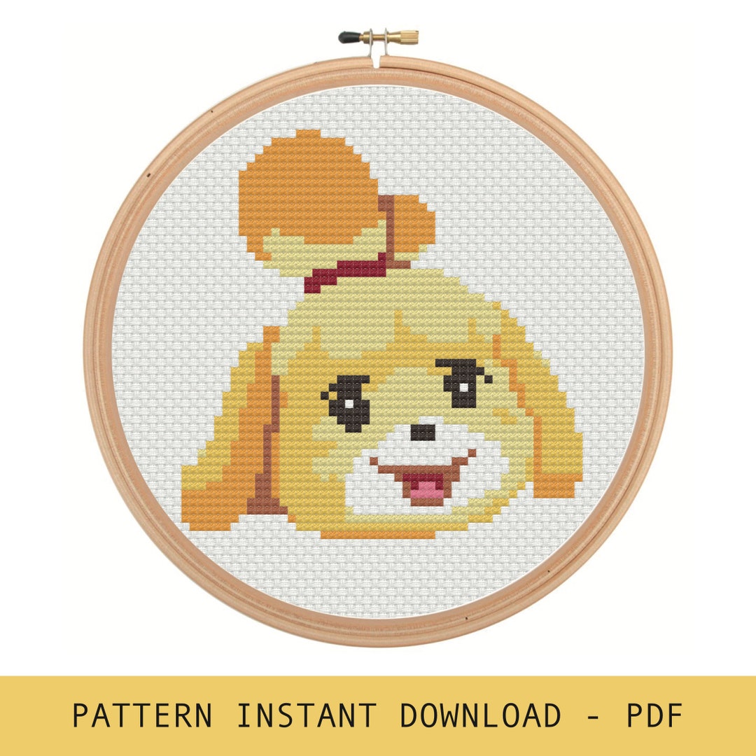 Easy Animal Crossing Cross Stitch Pattern Isabelle New Horizon Cross ...