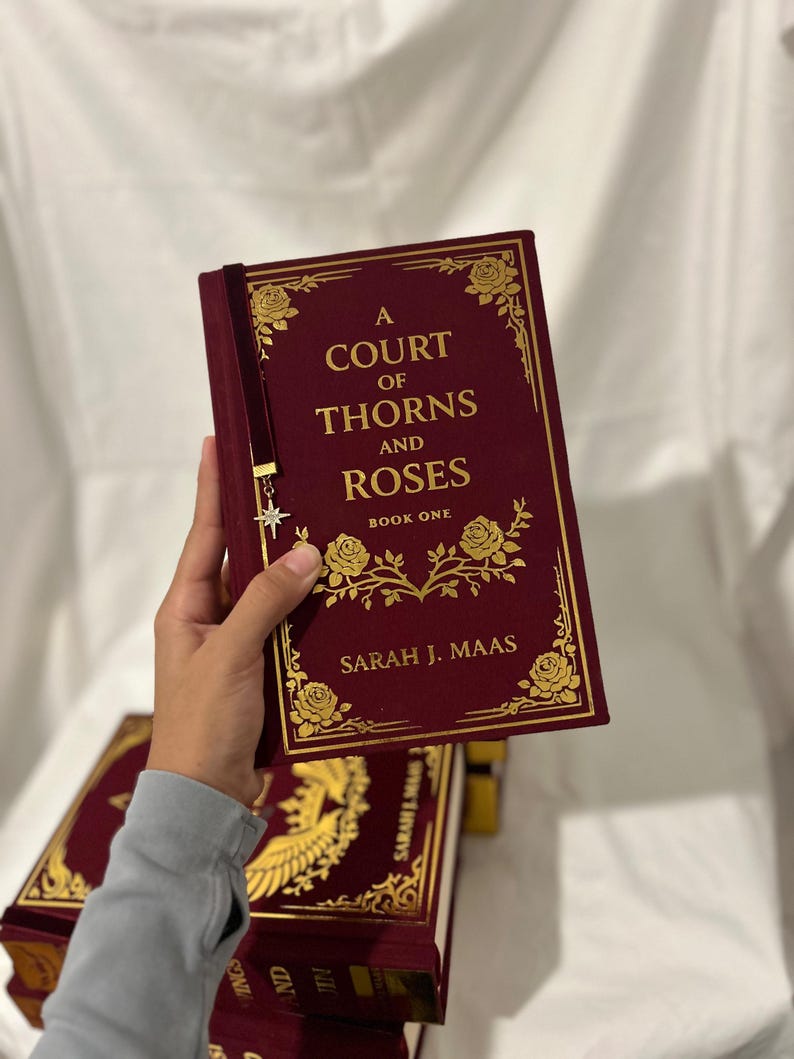 ACOTAR - A Court of Thorns and Roses - Handmade Rebound Hardcover Book ...