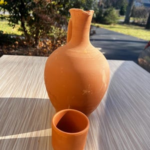 Clay Water Pitcher Jug, Unglazed Mud Matka, Lead Free Healty Earthen ...