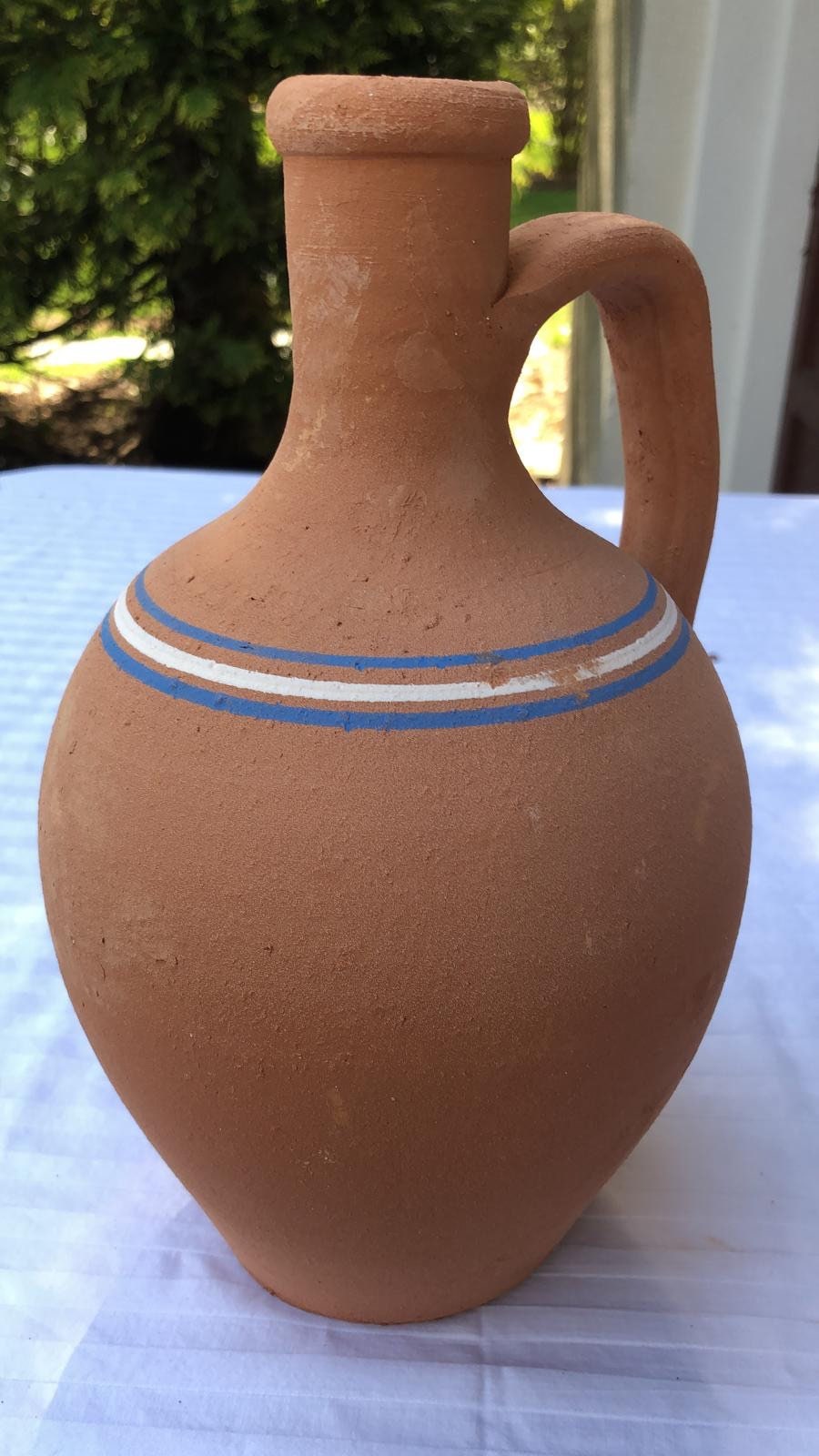 Earthenware Red Clay Pitcher With a Cup Pottery Terra Cotta | Etsy