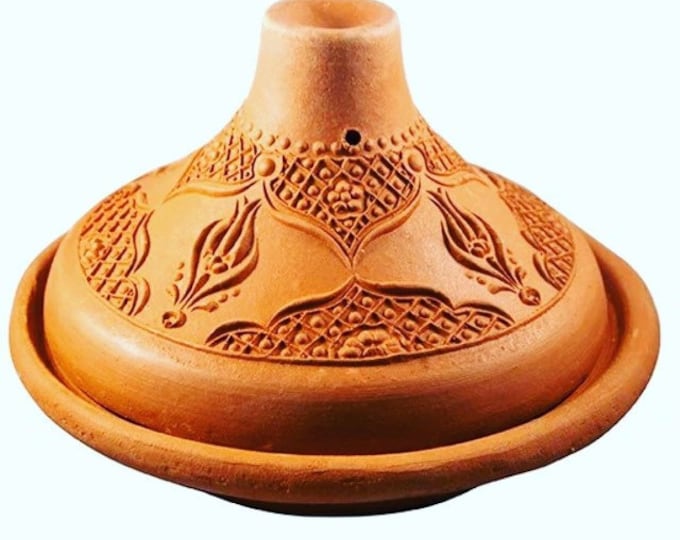 Small Tajine Cooking Pot, Unglazed Clay Tagine Dish, Handmade ...