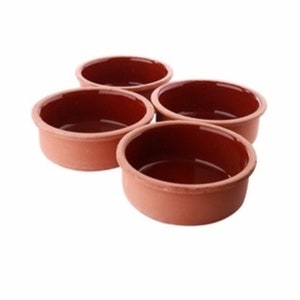 7 Pcs Earthenware Baking Serving Bowl Set, Clay Terracotta Dishes ...