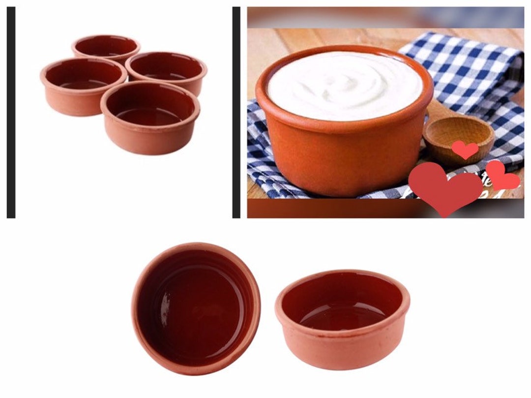 7 Pcs Earthenware Baking Serving Bowl Set, Clay Terracotta Dishes ...