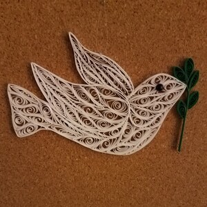 Quilled Dove Ornament - Etsy