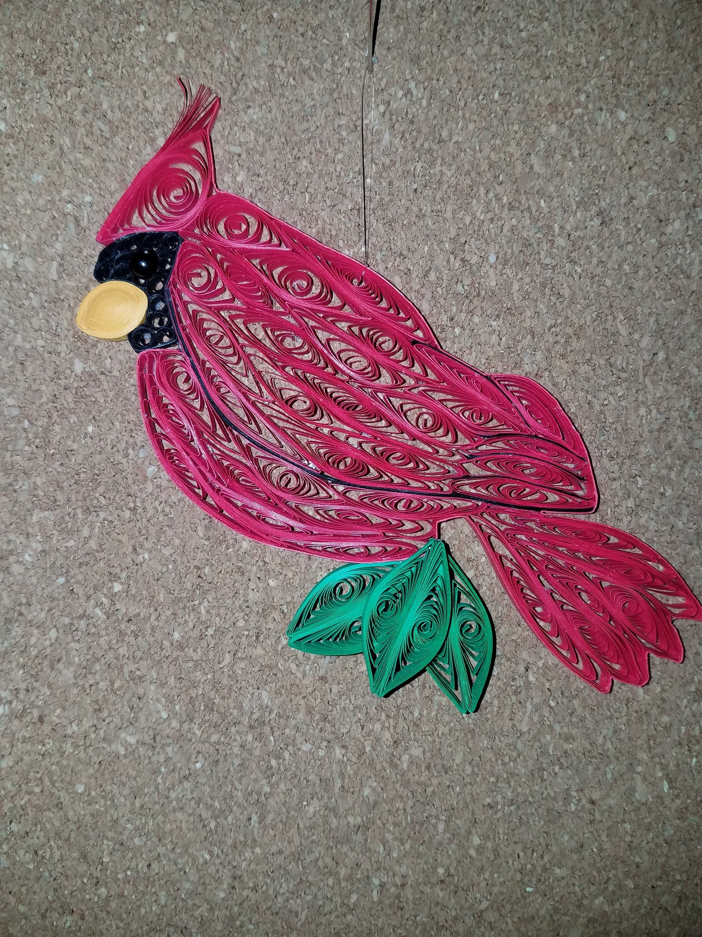 Quilled Cardinal Ornament - Etsy