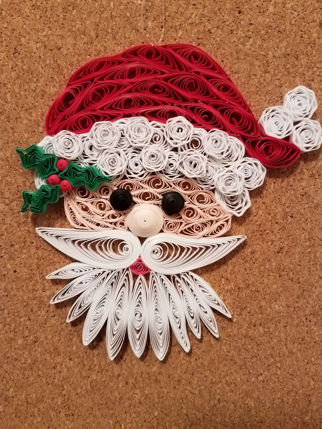 Quilled Santa Ornament - Etsy