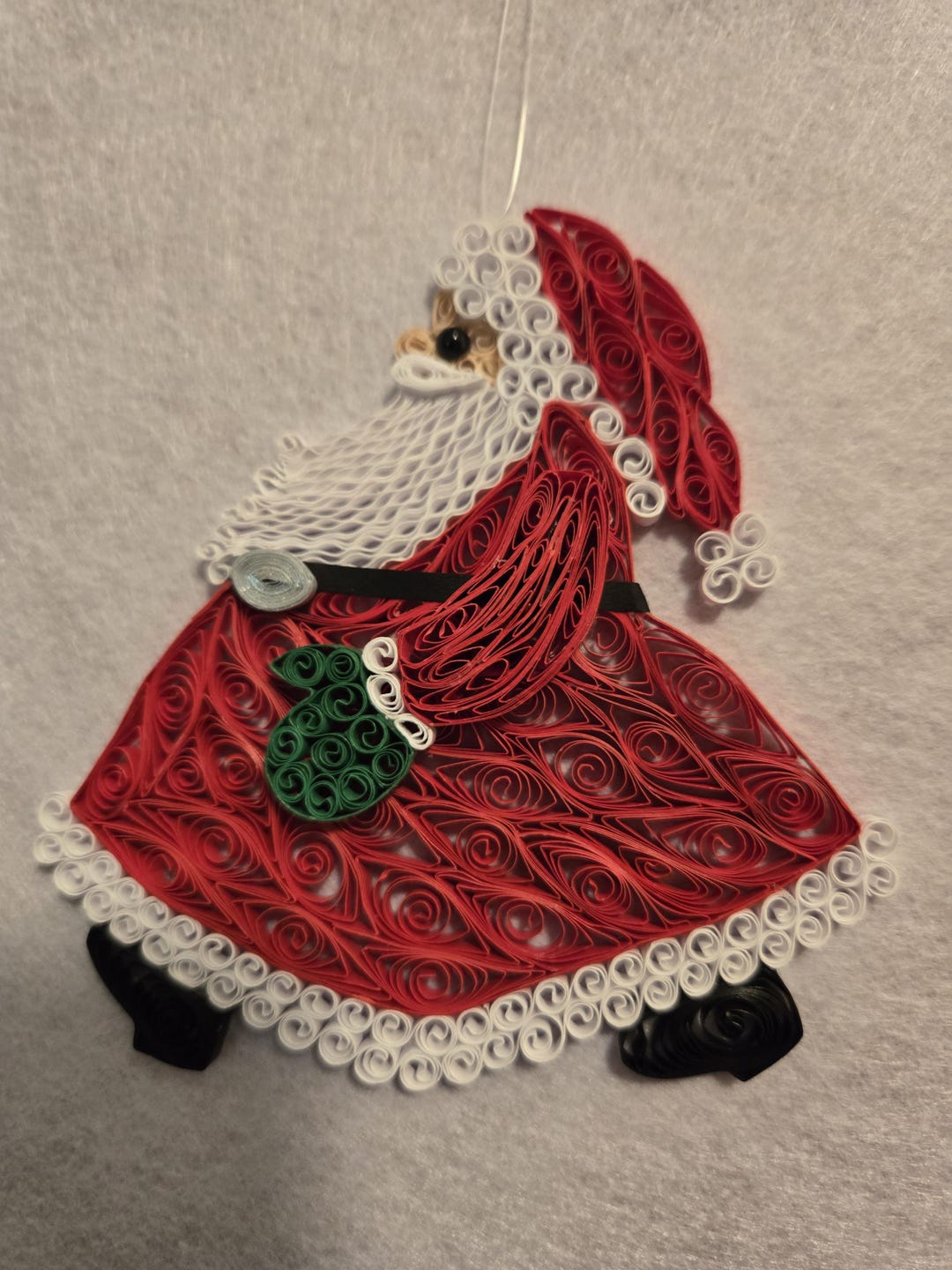 Quilled Santa Ornament - Etsy