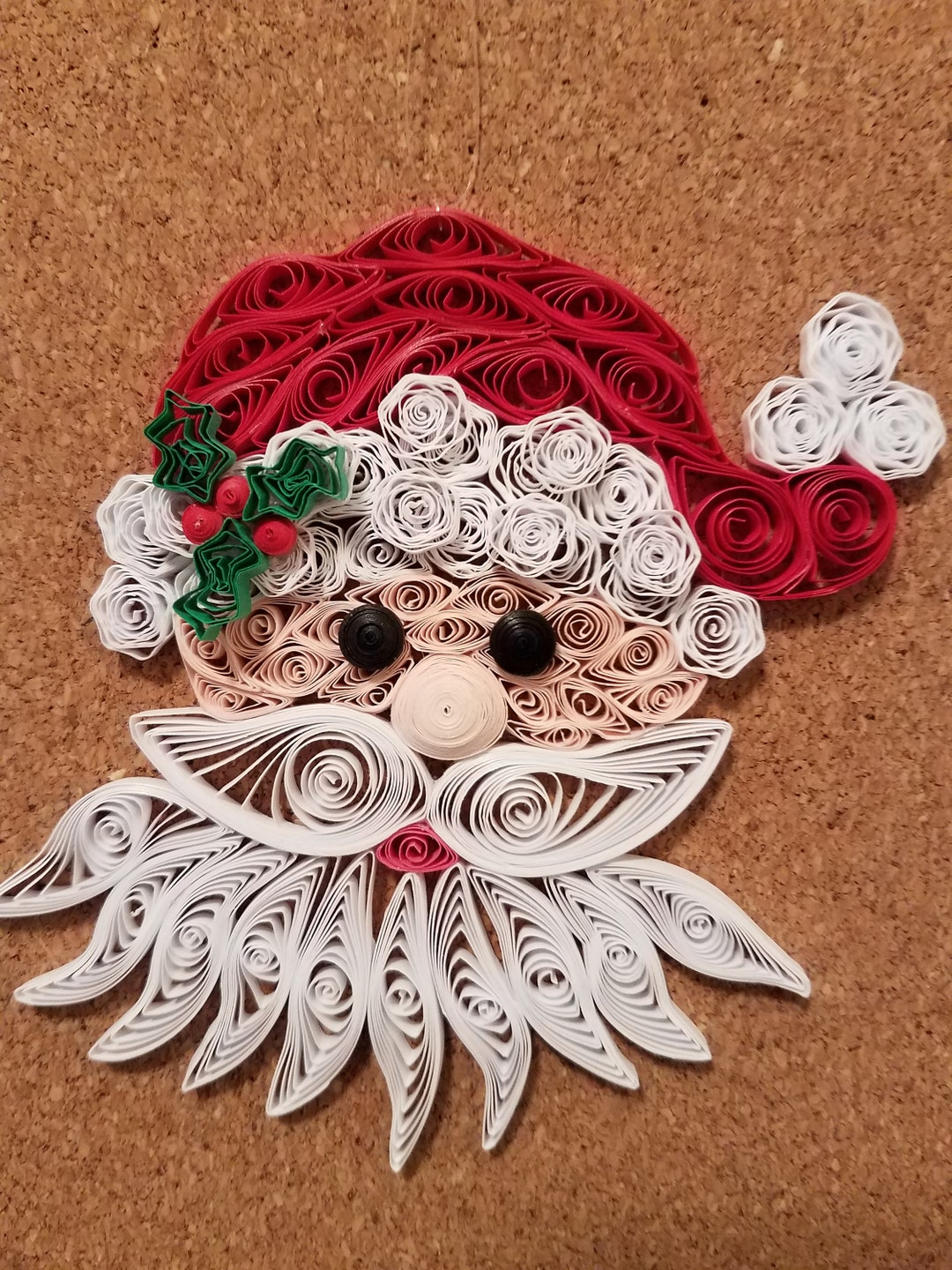 Quilled Santa Ornament - Etsy