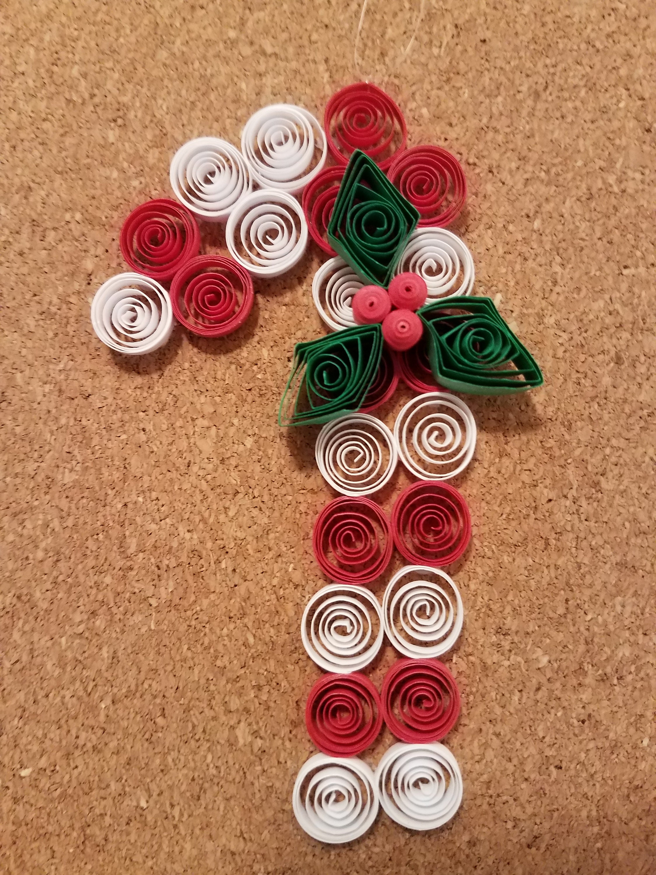 Quilled Candy Cane Ornament - Etsy