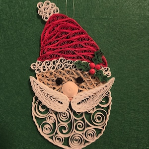 Quilled Santa Face Ornament - Etsy