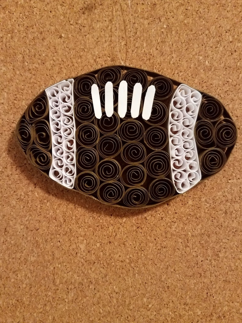 Quilled Football Ornament - Etsy