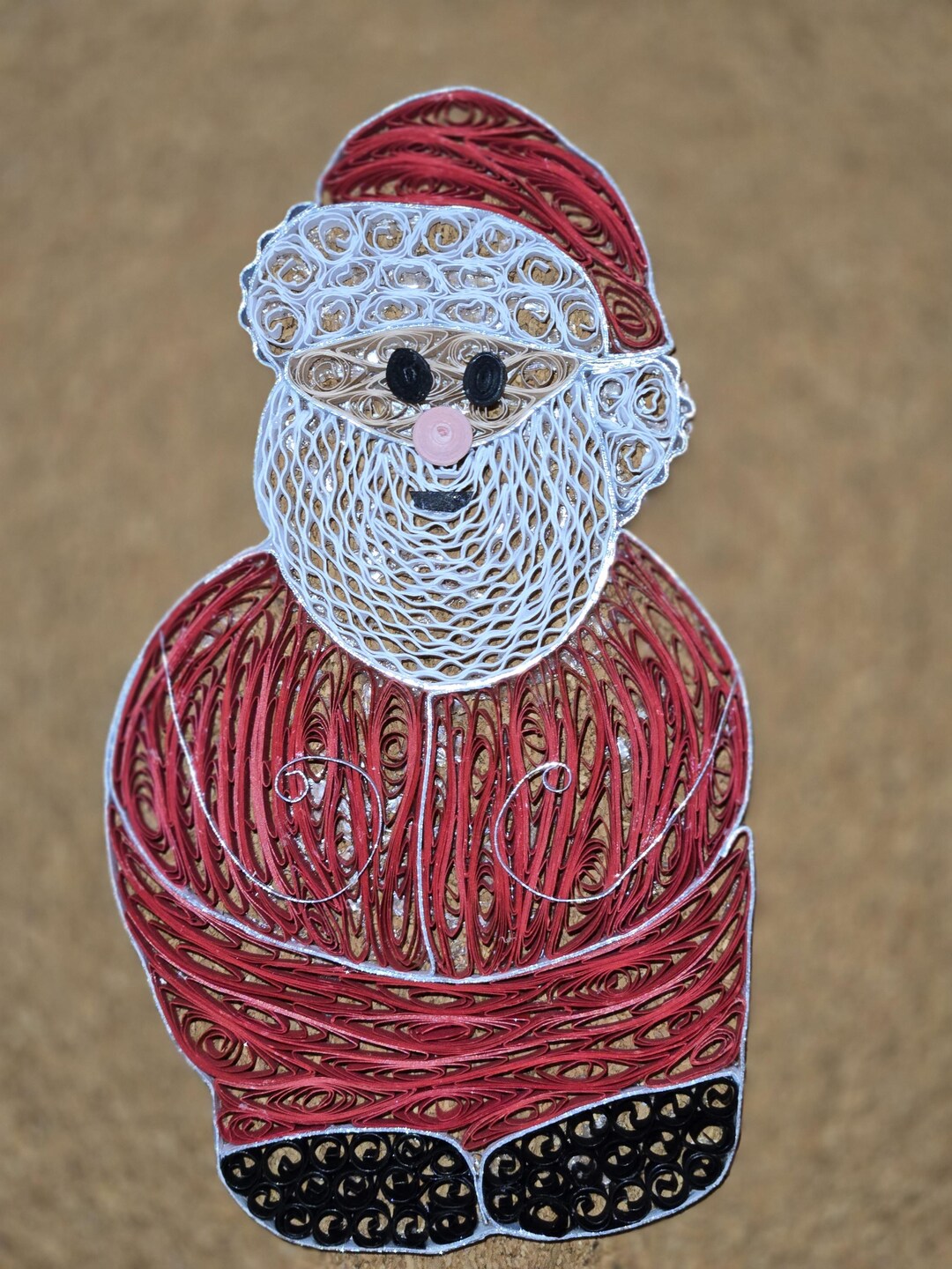 Quilled Santa Ornament - Etsy