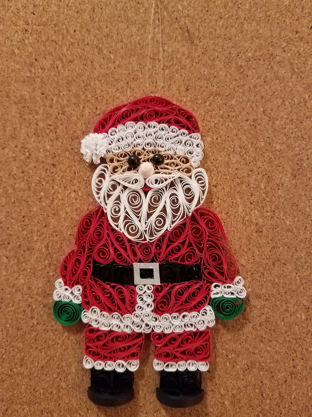 Quilled Santa Ornament - Etsy