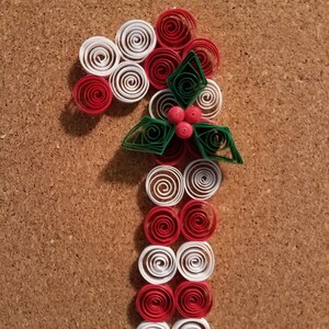 Quilled Candy Cane Ornament - Etsy