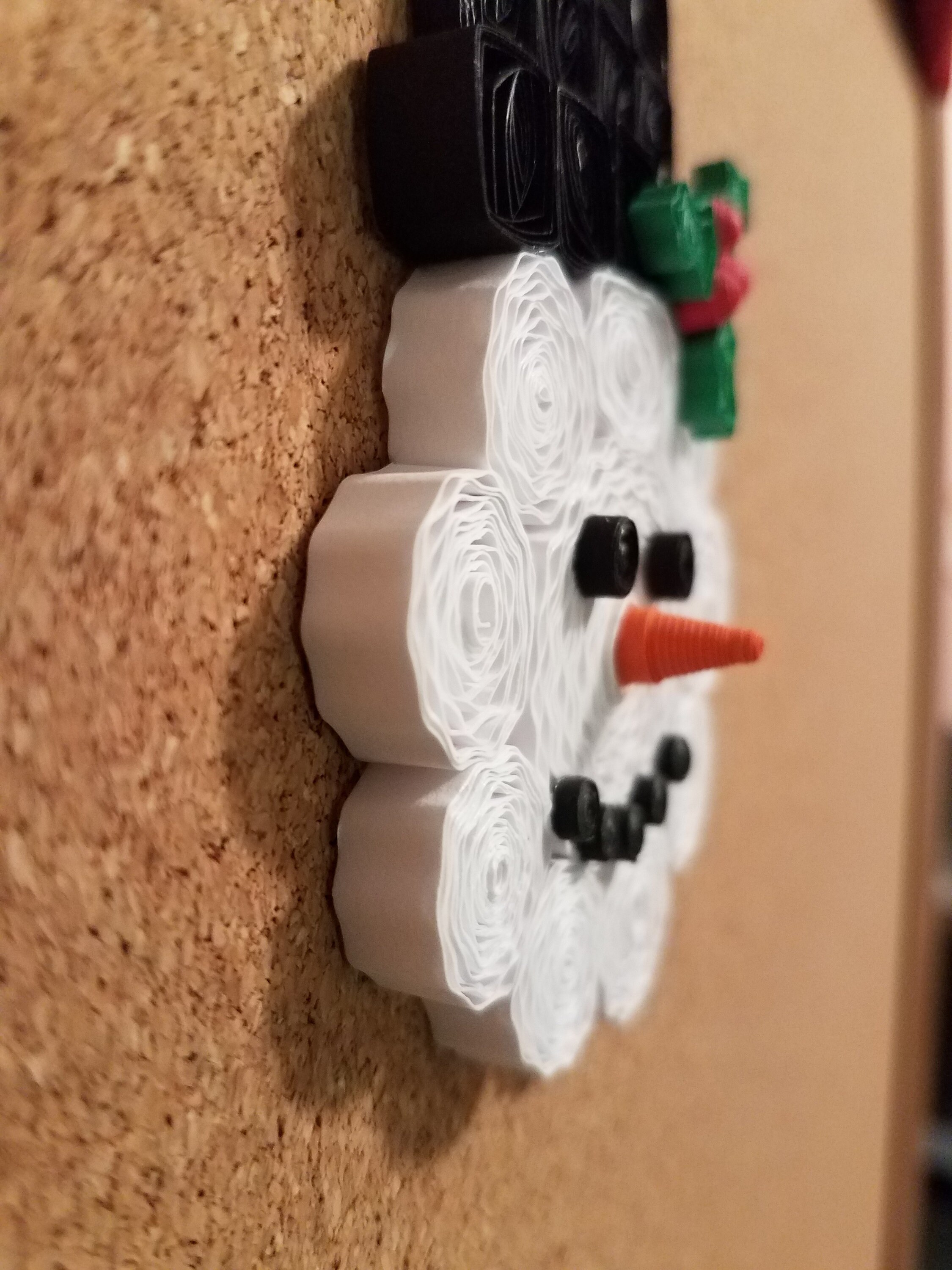 Quilled Snowman Ornament With Button Mouth - Etsy