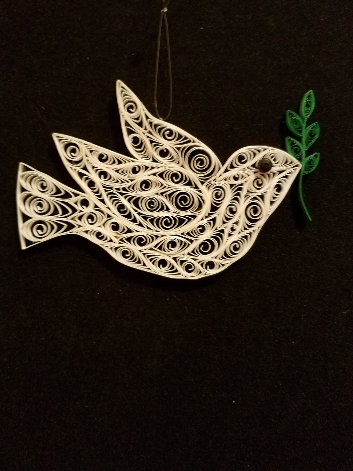 Quilled Dove Ornament - Etsy