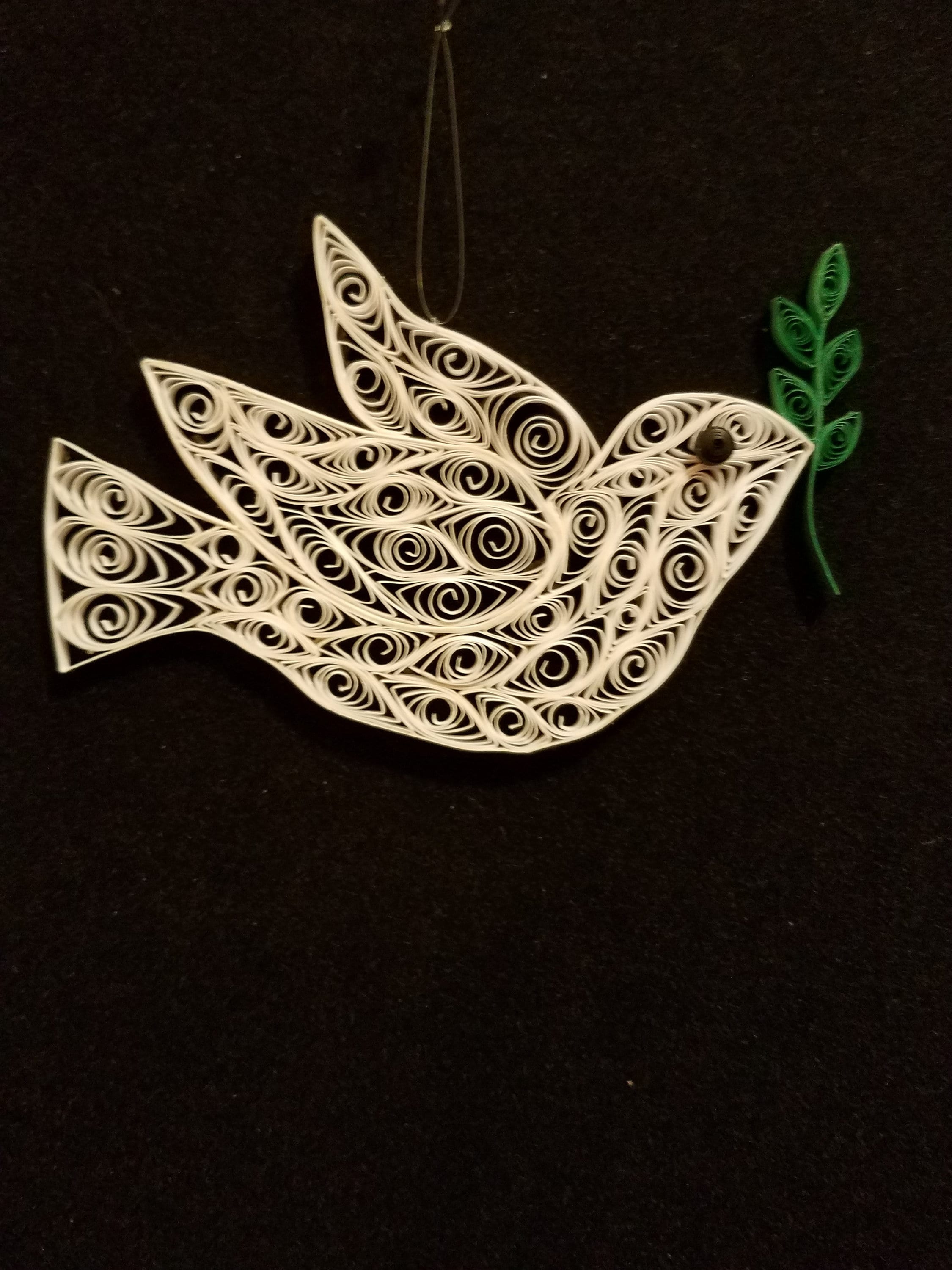 Quilled Dove Ornament - Etsy