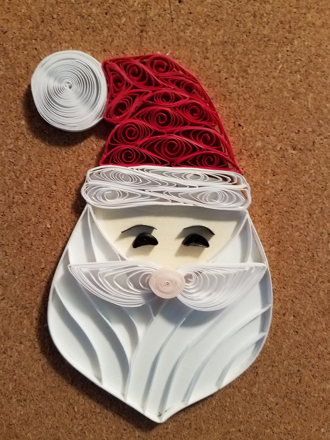 Quilled Santa Face Ornament - Etsy