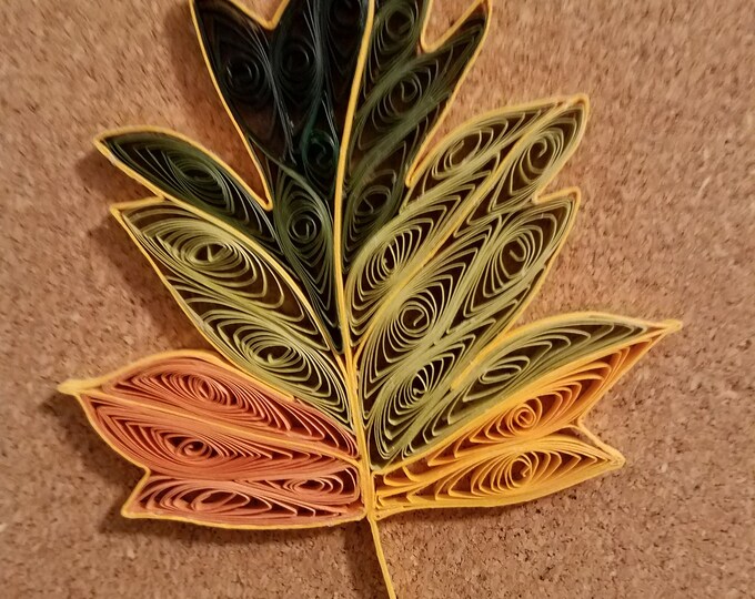 Quilled Fall Leaf - Etsy