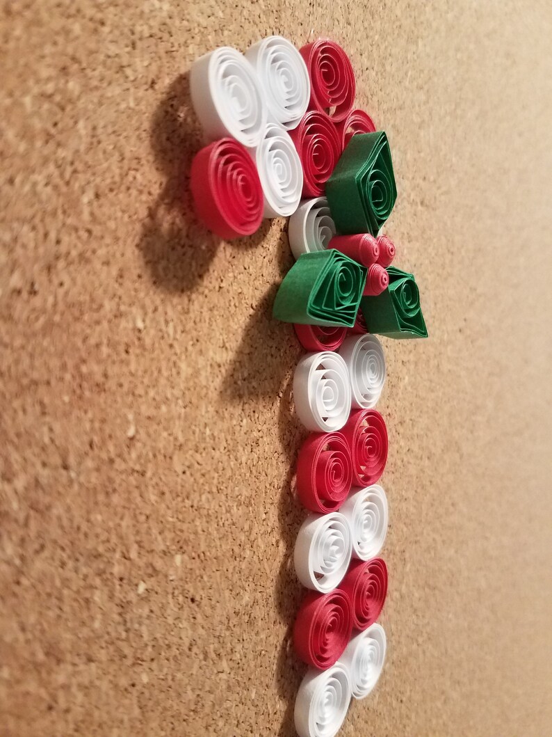 Quilled Candy Cane Ornament - Etsy