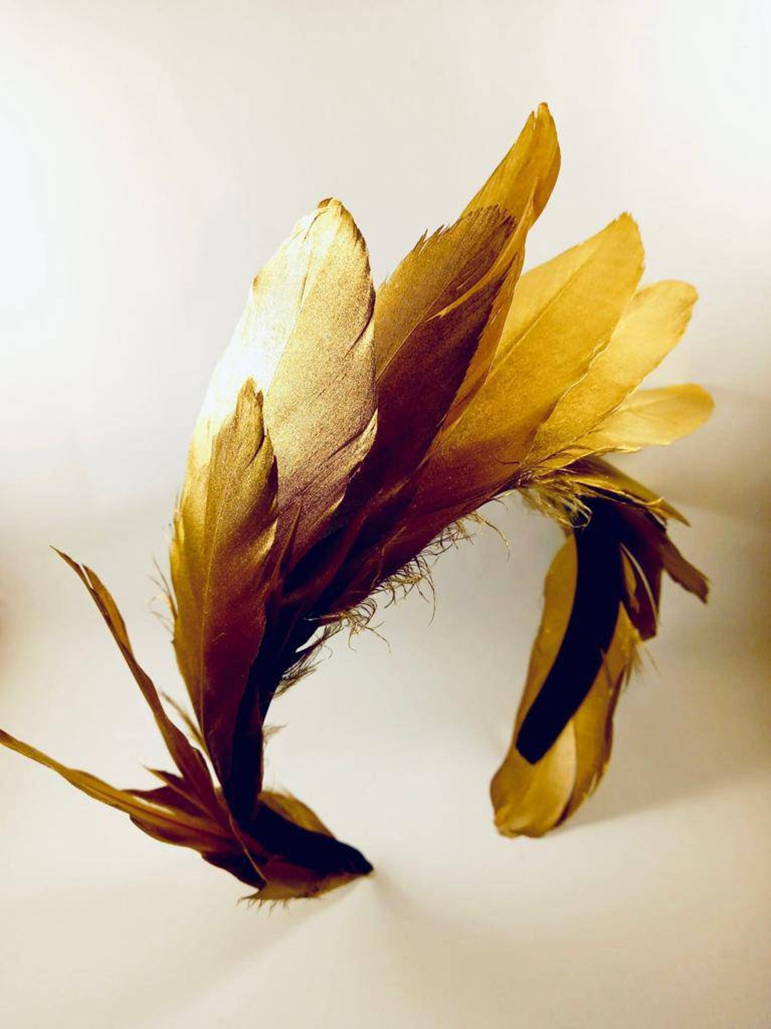 Beautiful Goose Golden Feathers - Etsy