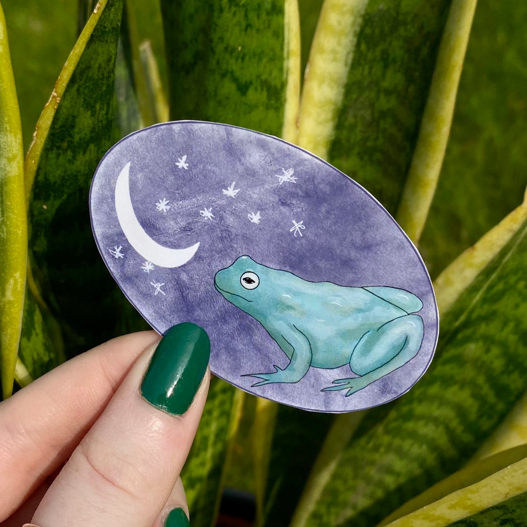 Celestial Frog Vinyl Sticker Perfect for Decorating Laptops ...