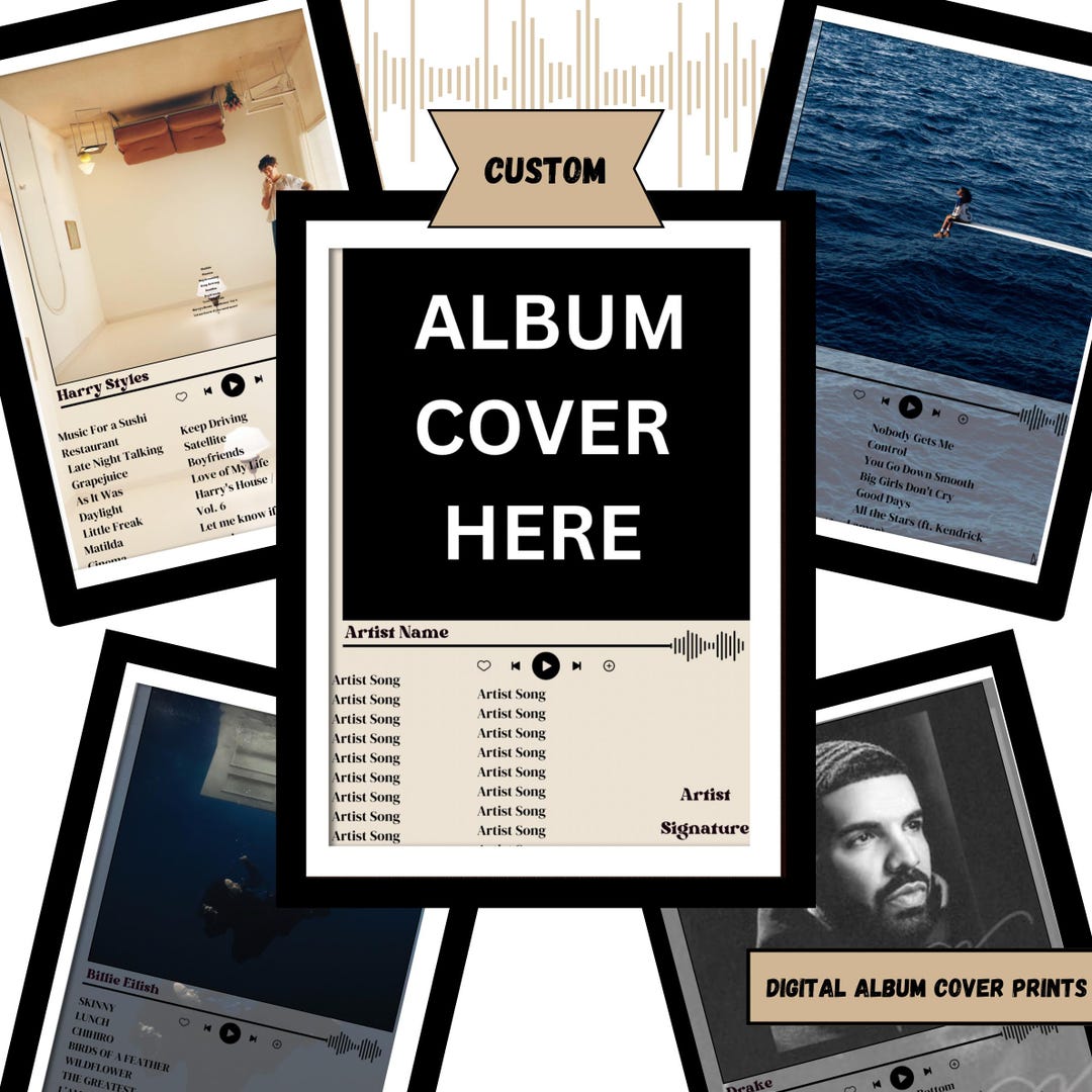 Custom Digital Album Cover | Personalised Music Artwork | Unique Music ...